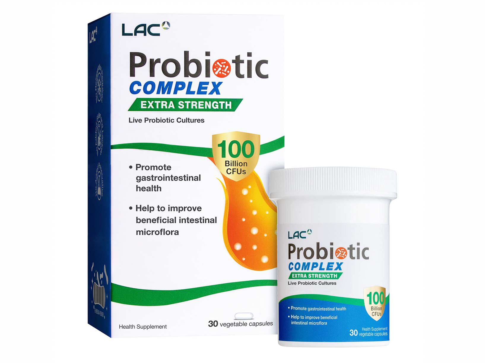 Probiotic Complex Extra Strength 100 Billion CFUs | LAC Malaysia