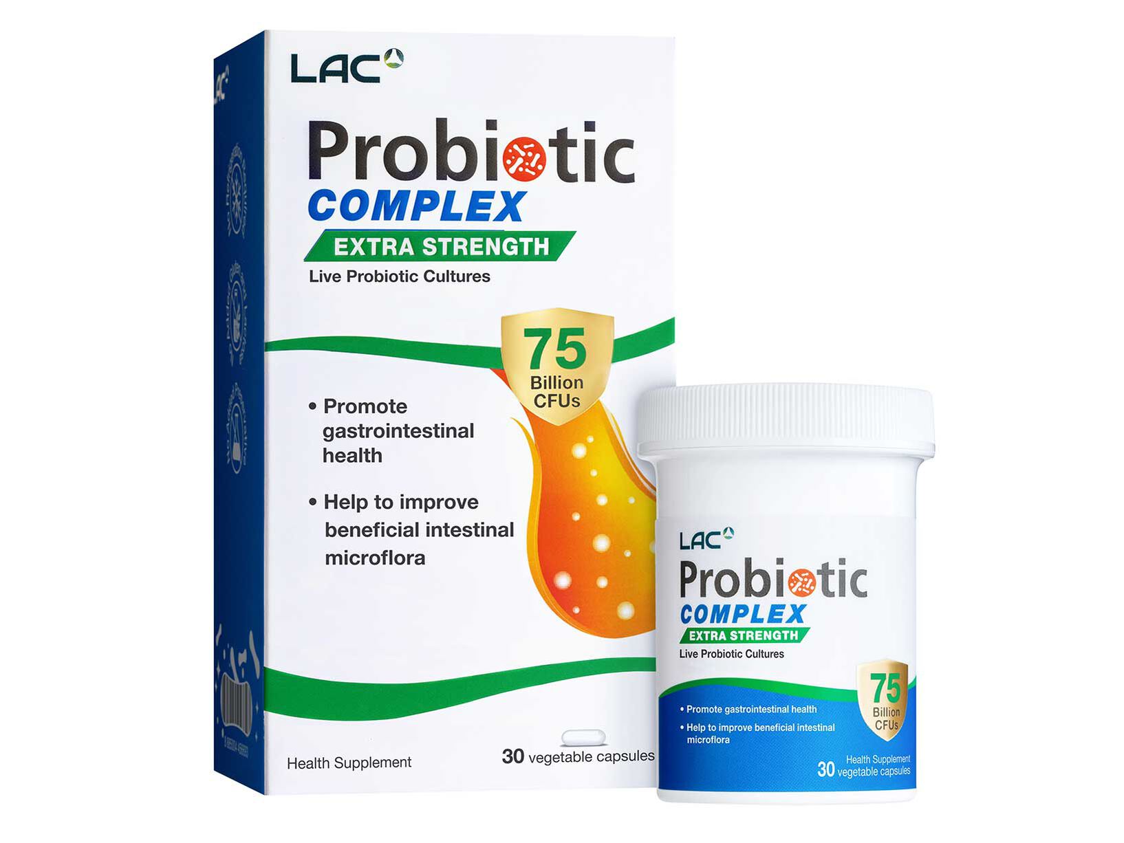 Probiotic Complex 75 Billion CFUs | LAC Malaysia