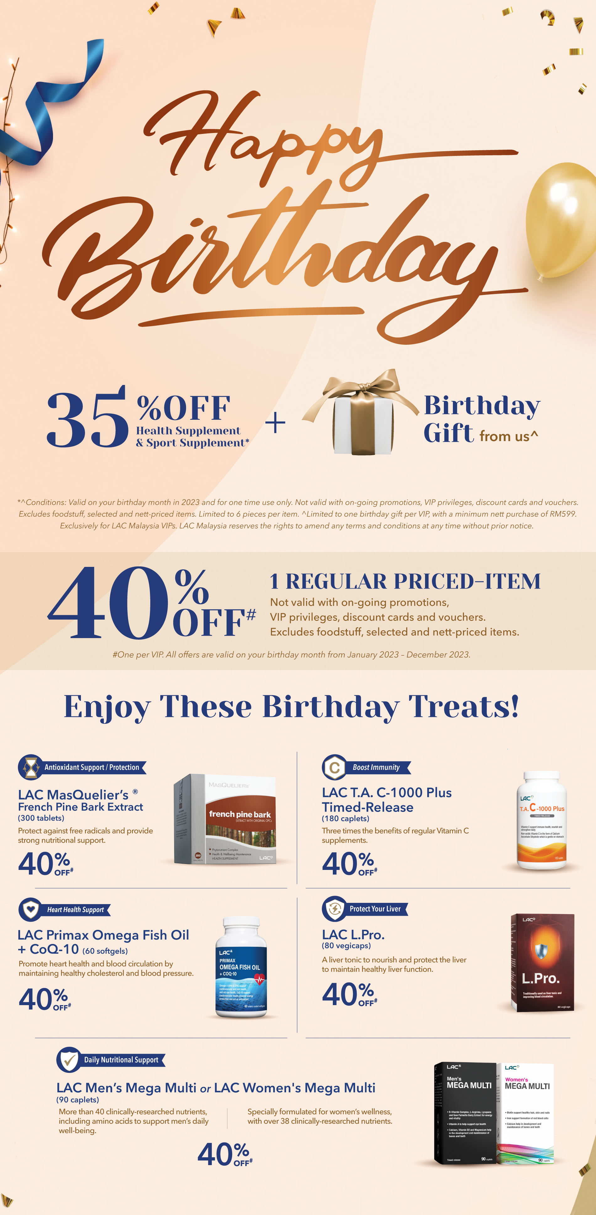 Specially for you – Valued VIP